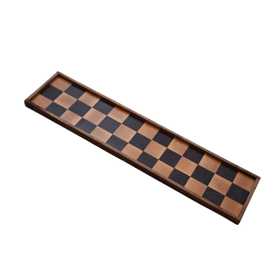 Walnut and Maple Checkered Serving Tray - Porridge and Oak